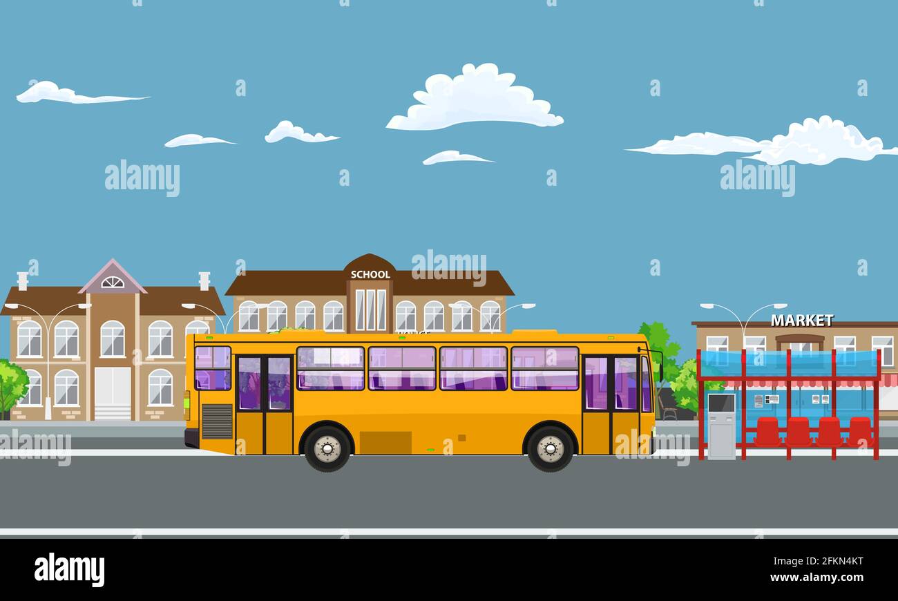 Bus Stop Shelter Vector