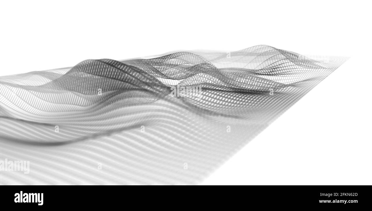Frequency waves Black and White Stock Photos & Images - Alamy