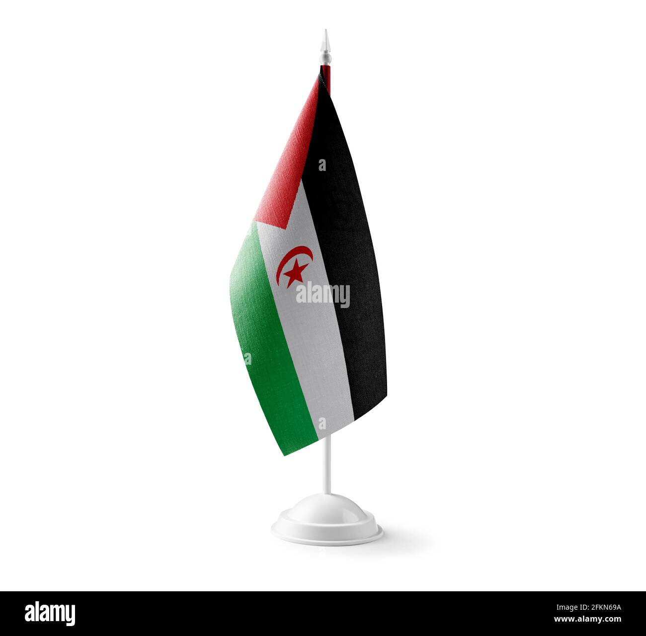 Set of Sahrawi national flags on a white background Stock Photo - Alamy