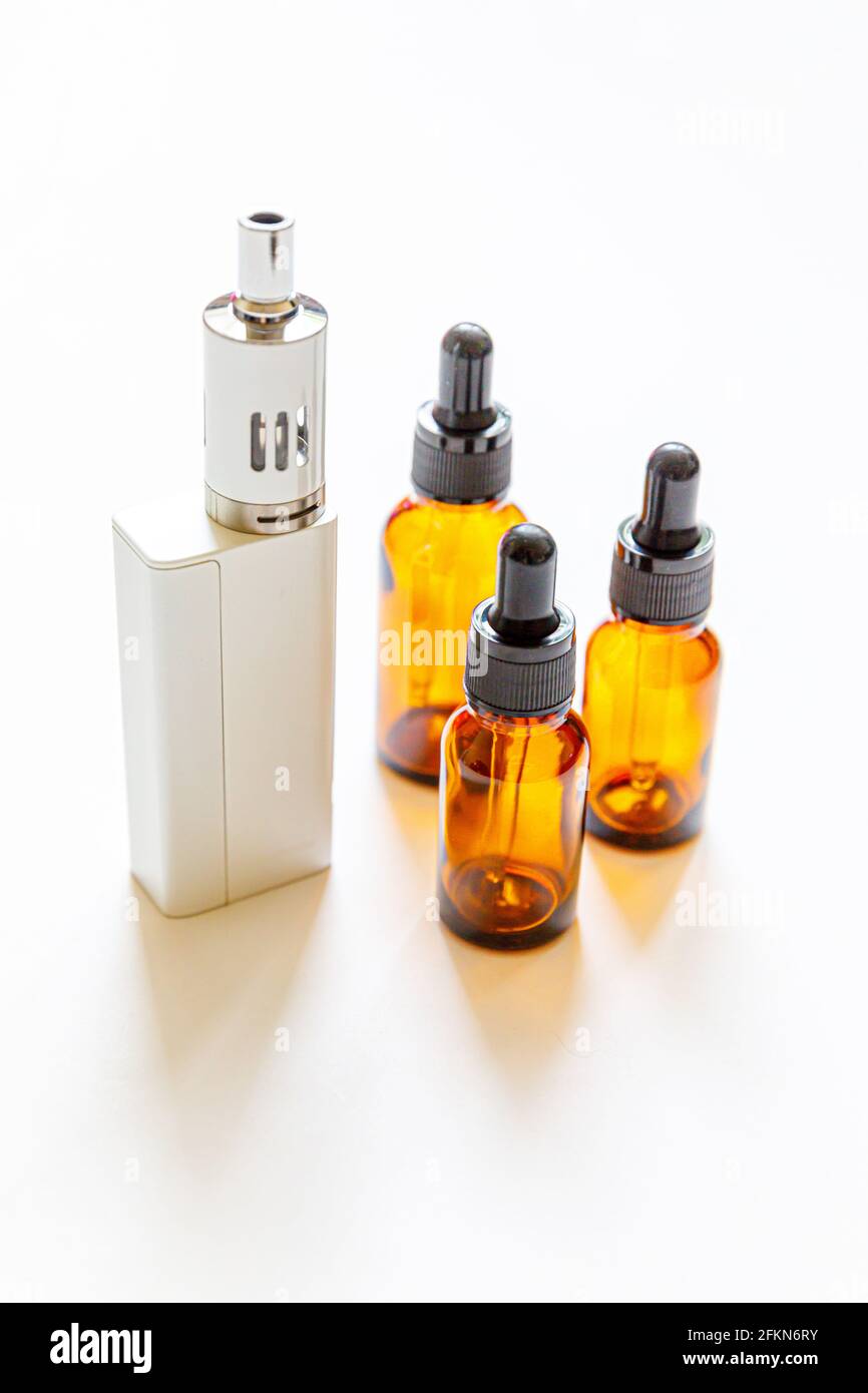 Vaping device e-cigarette electronic cigarette and liquid bottles ...
