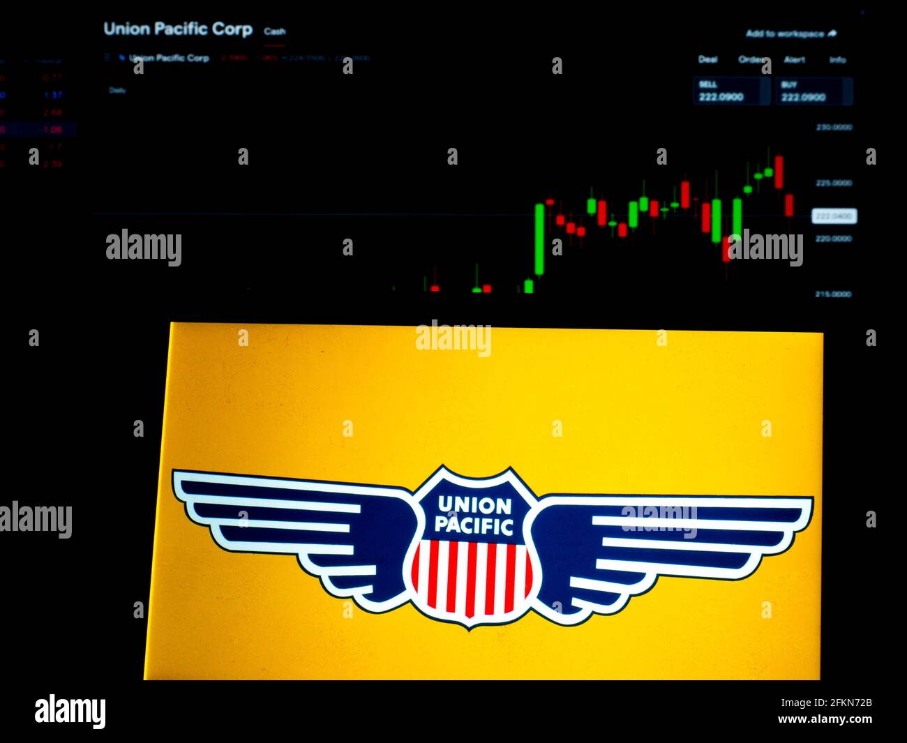 Union pacific logo hi-res stock photography and images - Alamy