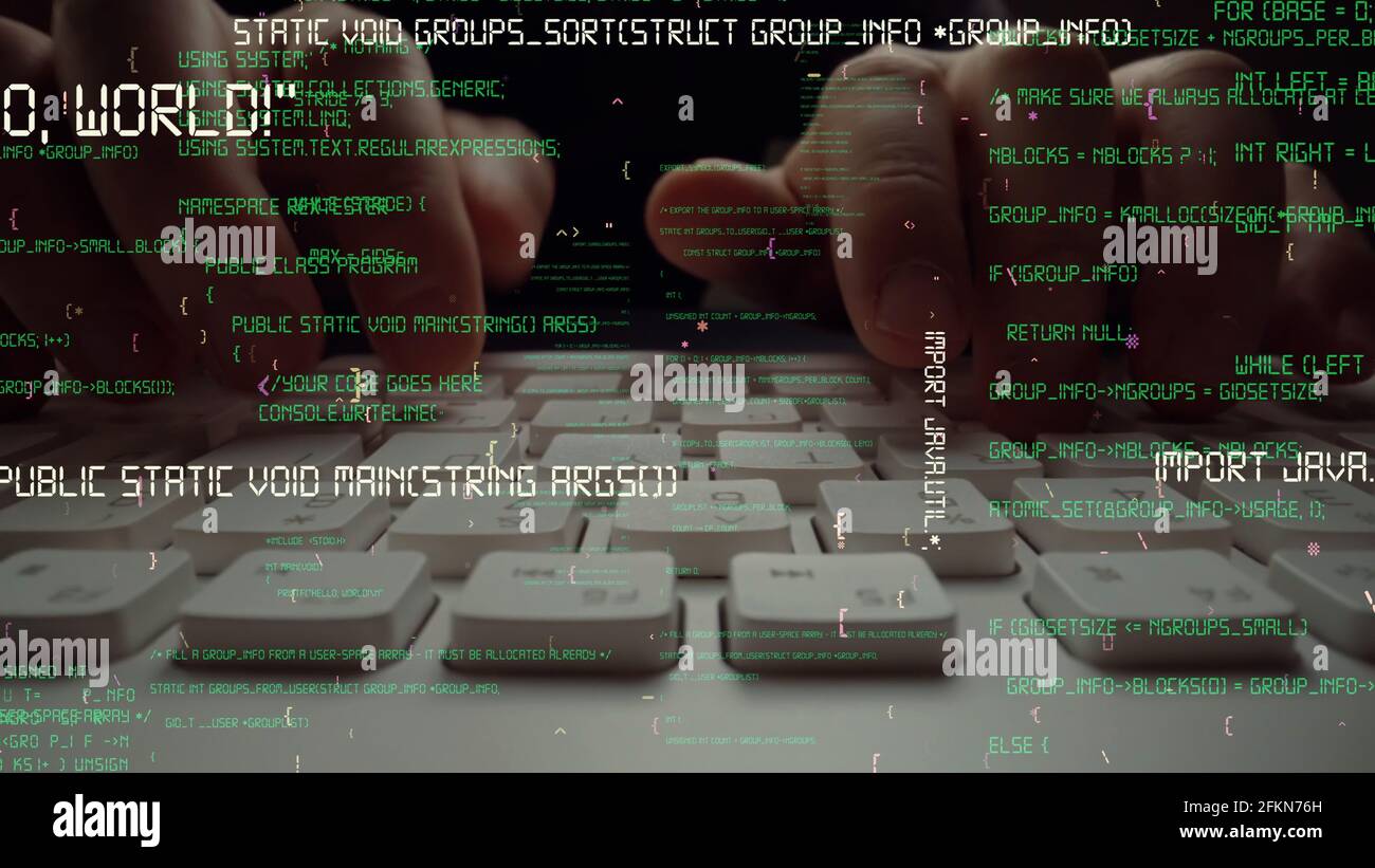 Digital coding overlay hi-res stock photography and images - Alamy