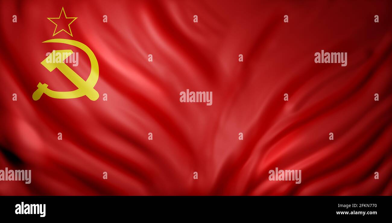 3d rendering of an USSR flag design Stock Photo - Alamy