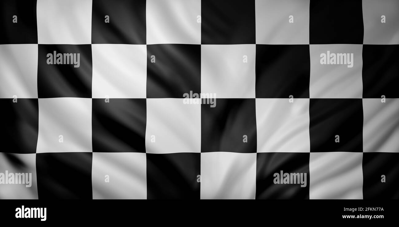 3d rendering of a checkered flag Stock Photo - Alamy