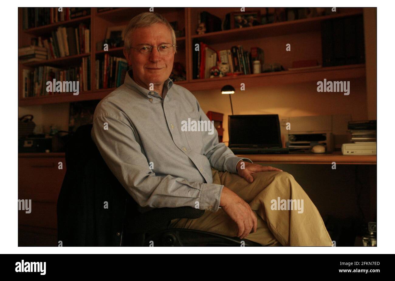 Clive Hilton at home in Wimbledonpic David Sandison 16/9/2004 Stock ...