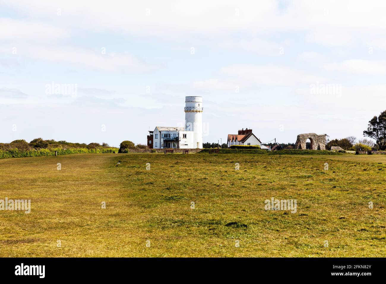 Hunstanton Lighthouse, Norfolk, UK, England, Old Hunstanton Lighthouse ...