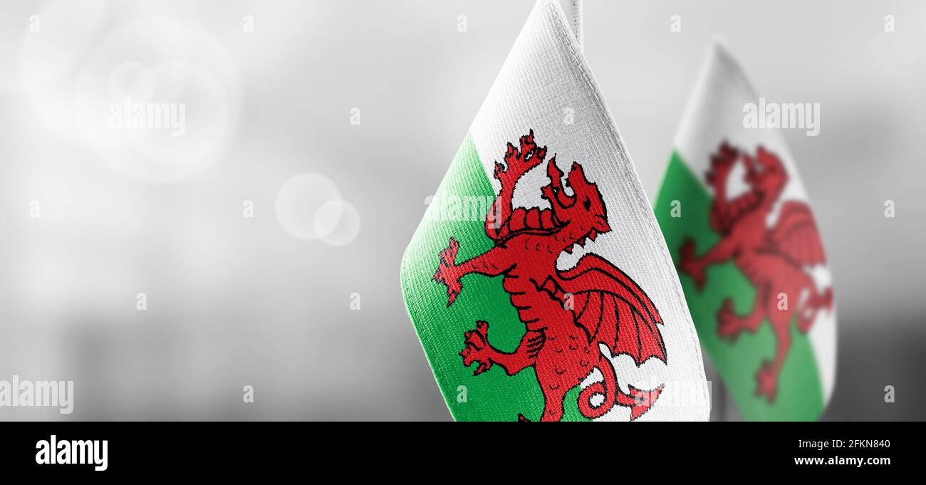 Patch of the national flag of the Wales on a white t-shirt Stock Photo ...