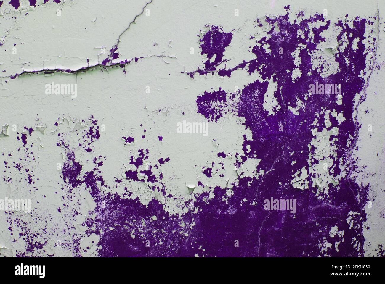 Rustic wall with violet paint Stock Photo - Alamy