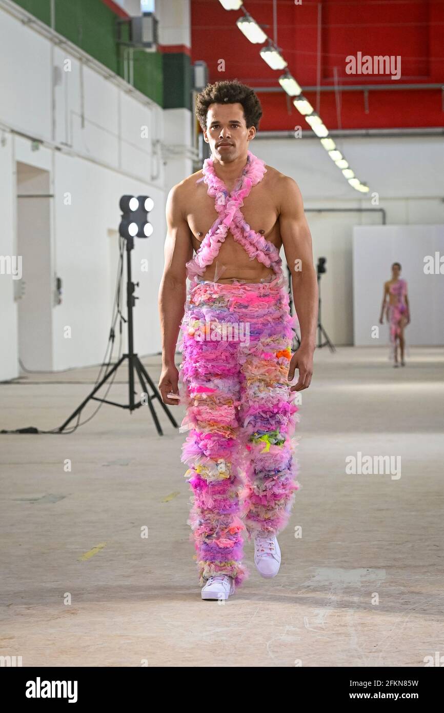 Prague, Czech Republic. 02nd May, 2021. Models present collection of ...