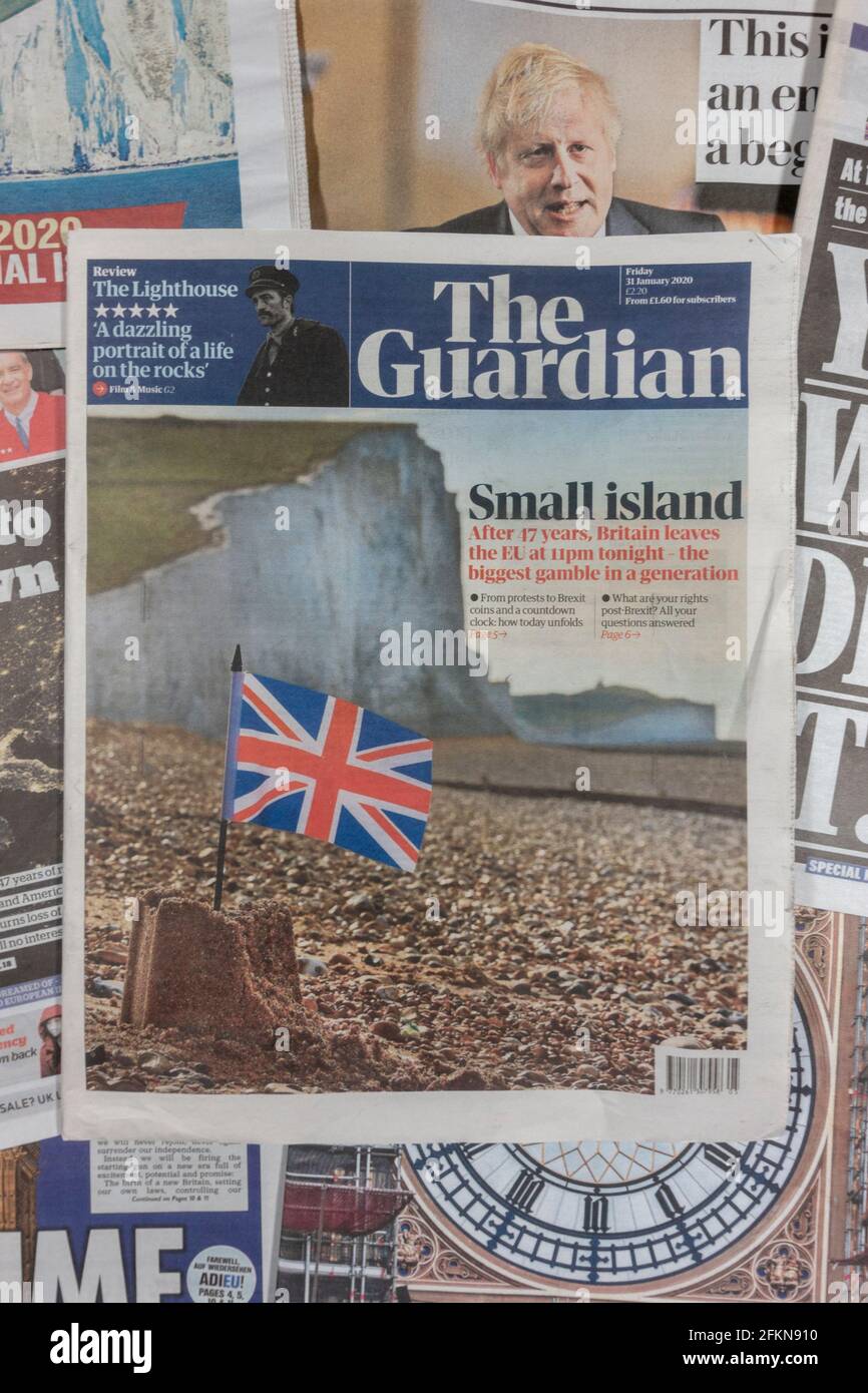 Guardian newspaper front page hi-res stock photography and images - Alamy