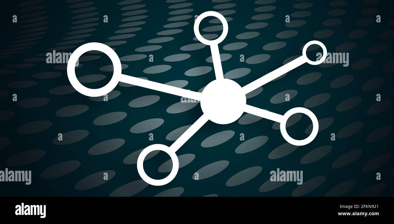 Illustration of a network concept Stock Photo - Alamy