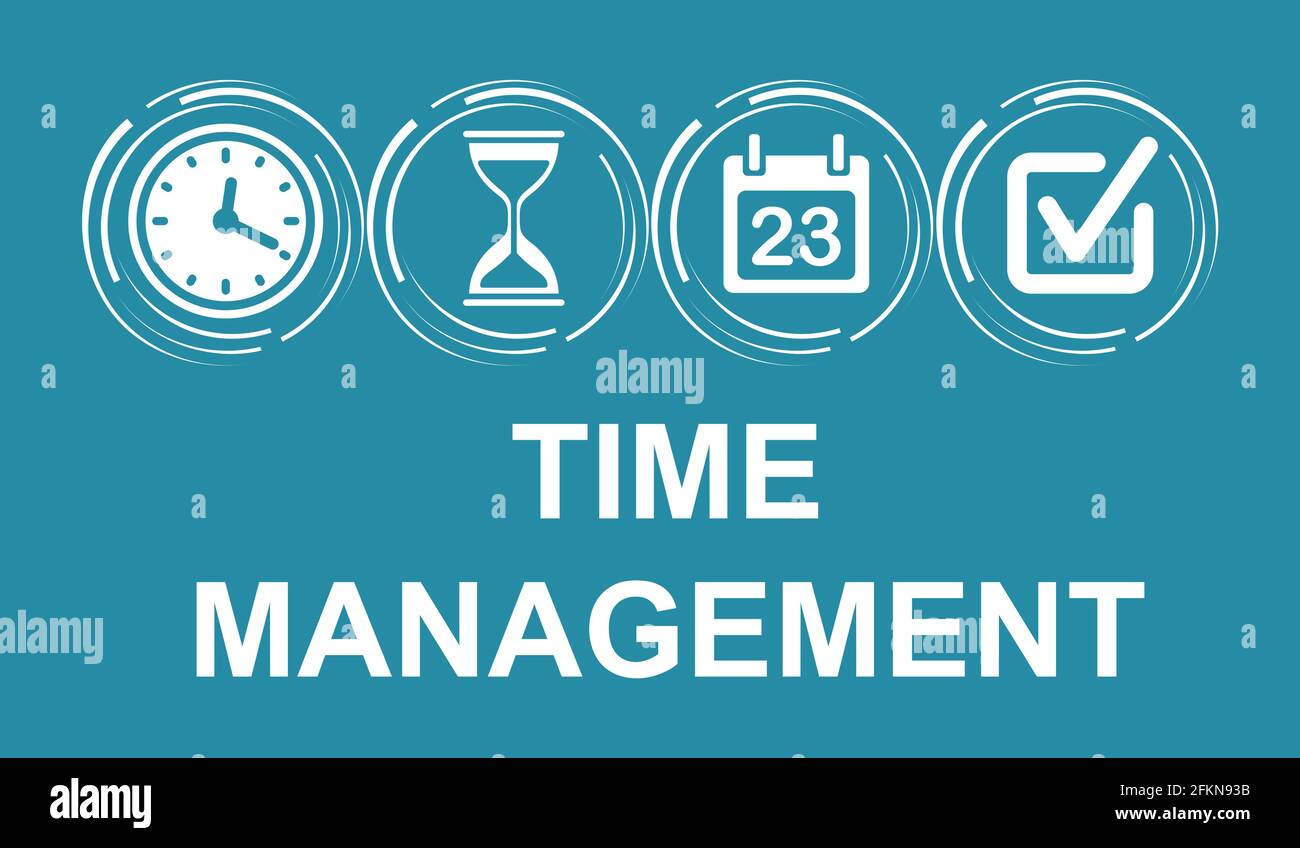 Illustration of a time management concept Stock Photo - Alamy
