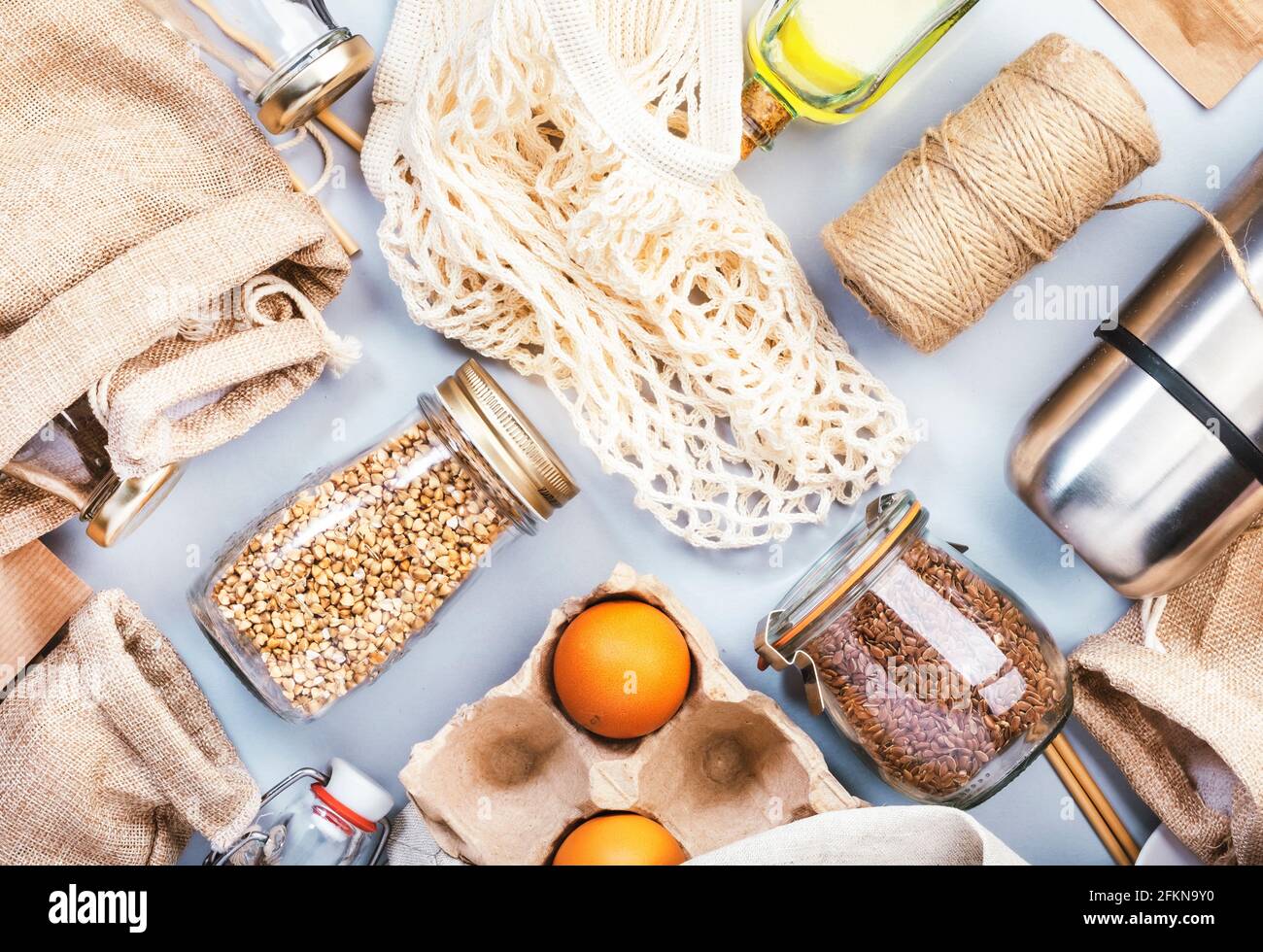 Recyclable, reusable eco friendly bags, package, bottles, cans and ...