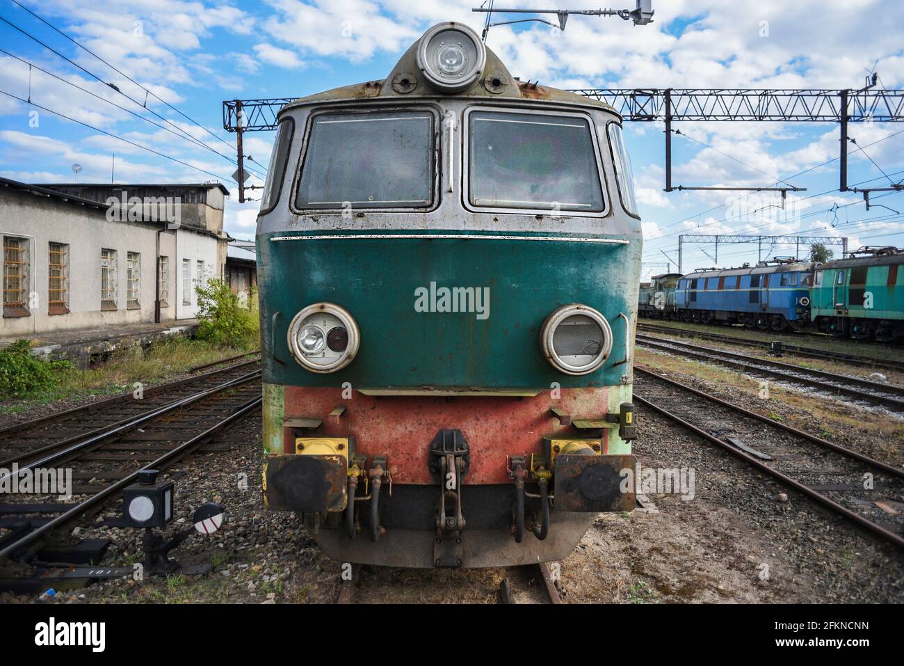Abandoned old diesel locomotive hi-res stock photography and images - Alamy