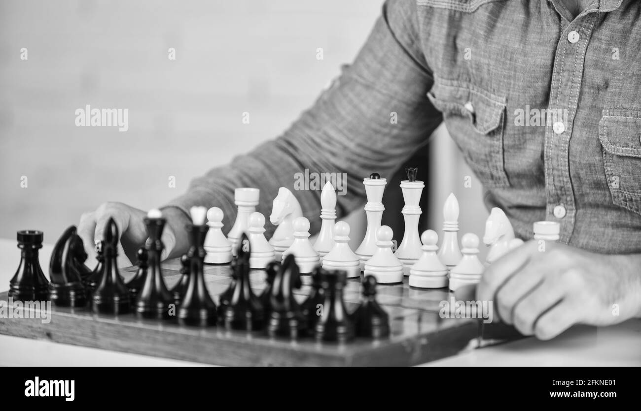 life skills through chess. chess board with chess pieces. tournament ...