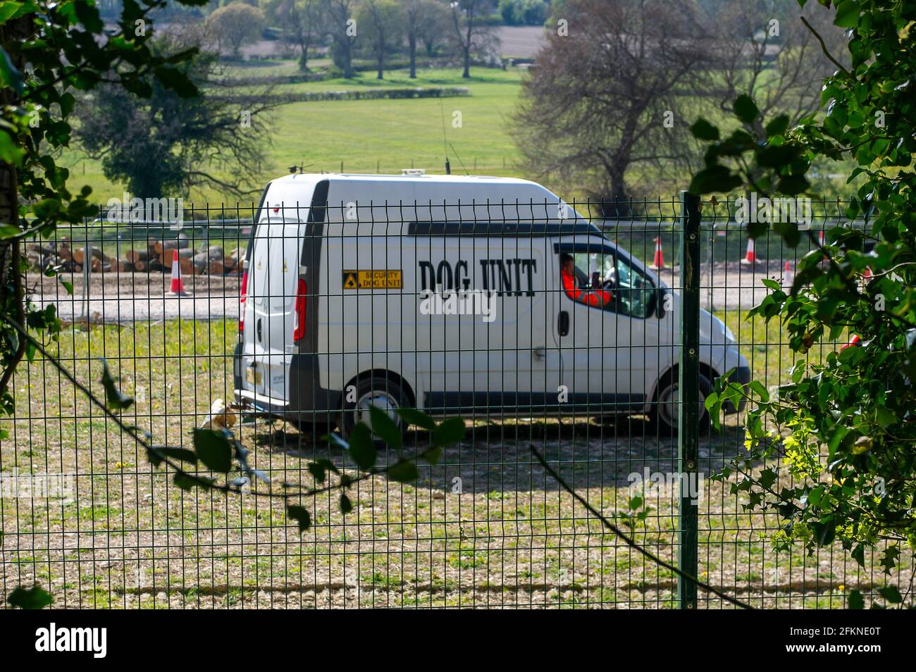 Aylesbury Vale, Buckinghamshire, UK. 26th April, 2021. HS2 are using ...
