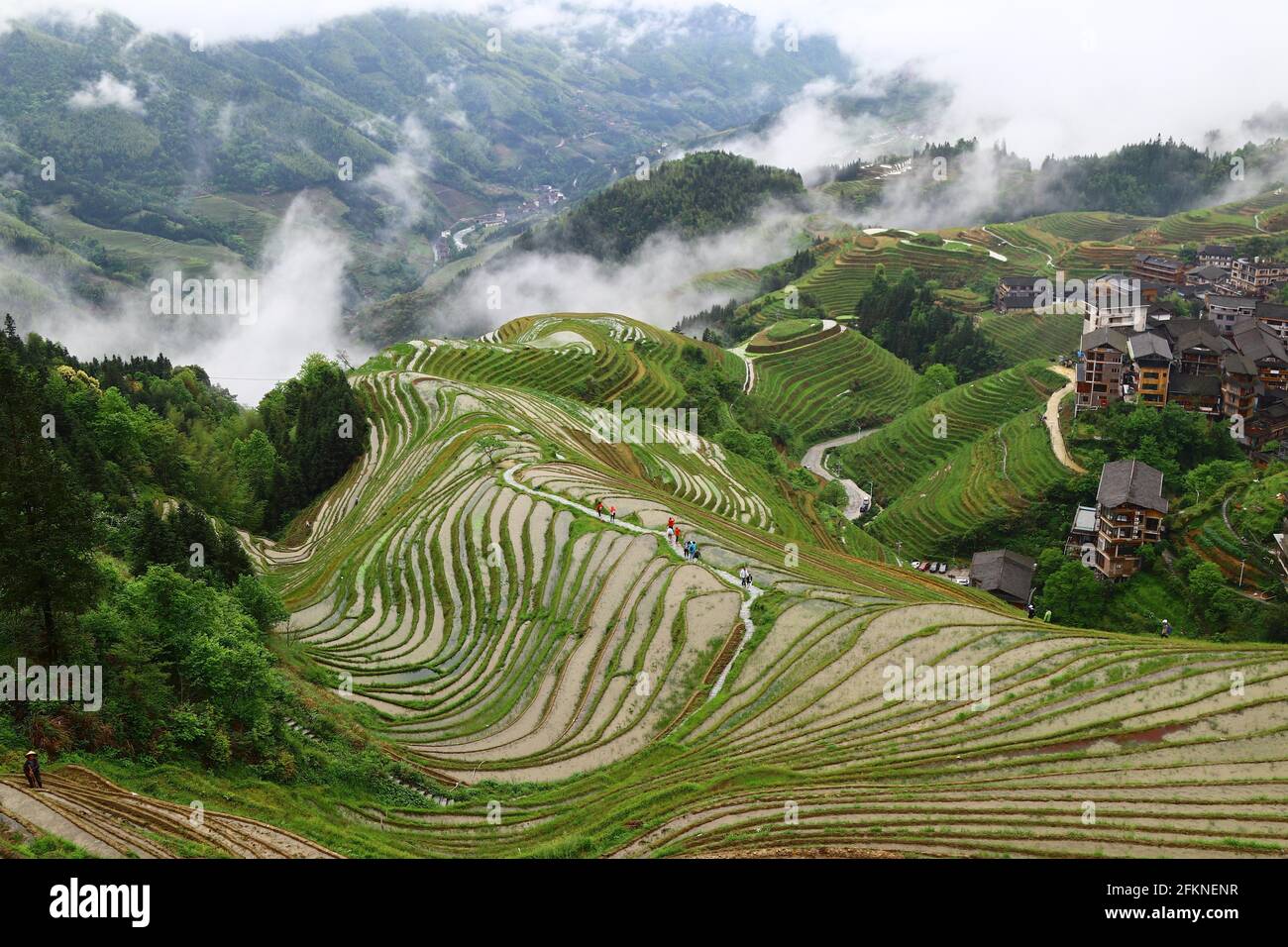 GUILIN, CHINA - APRIL 20, 2021 - Aerial photo taken on April 20, 2021 ...