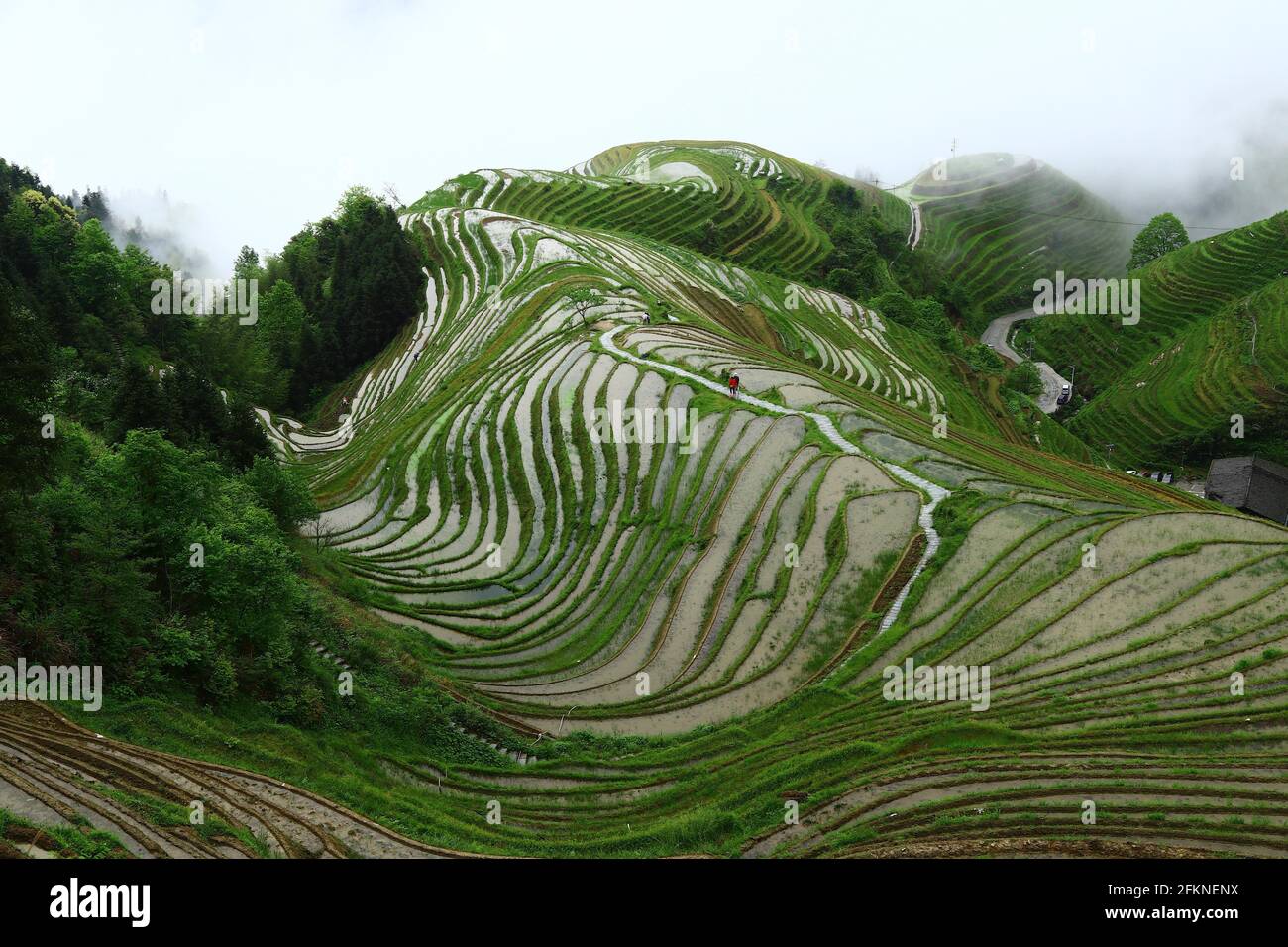 GUILIN, CHINA - APRIL 20, 2021 - Aerial photo taken on April 20, 2021 ...