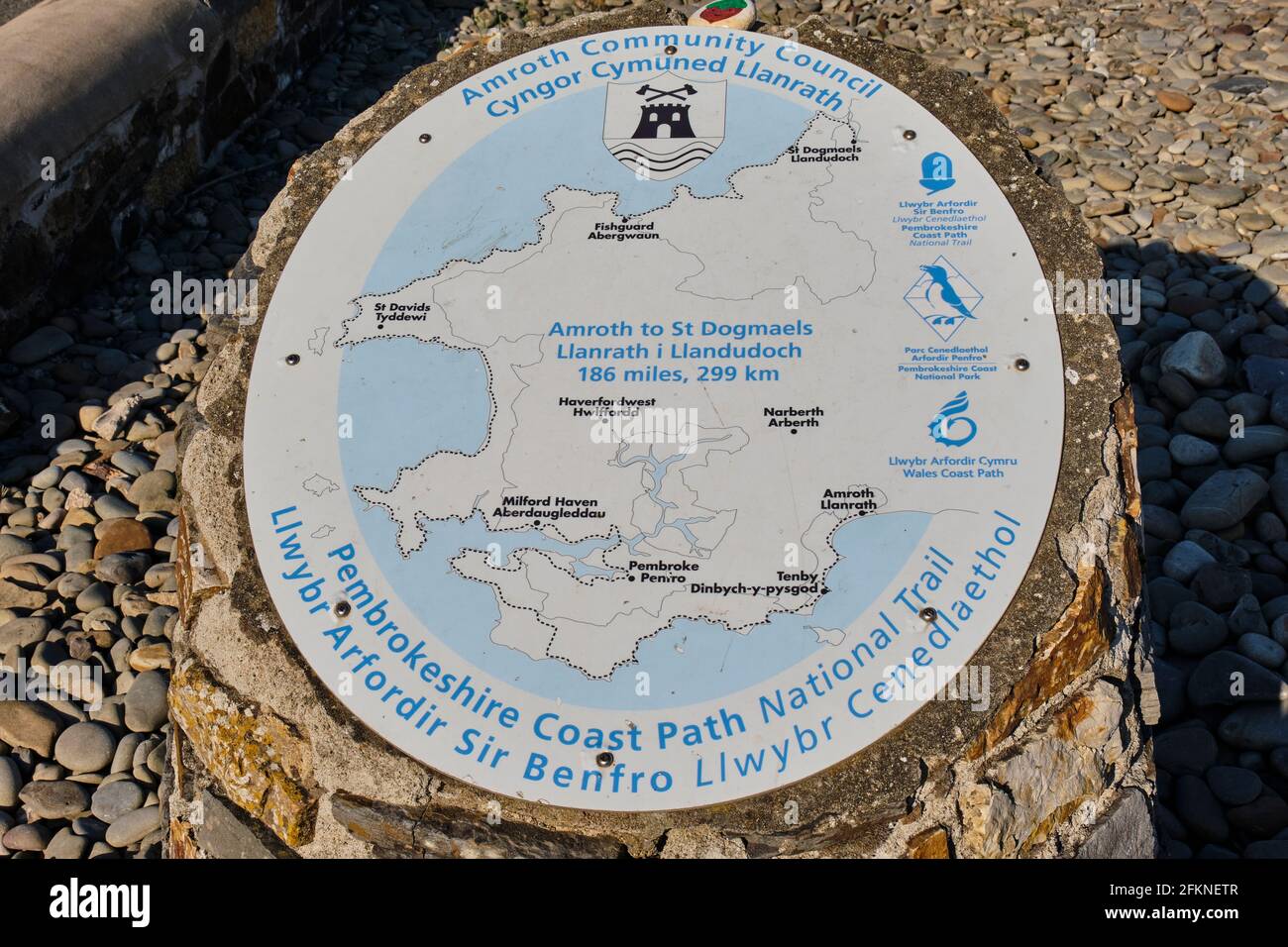 Map of pembrokeshire hi-res stock photography and images - Alamy