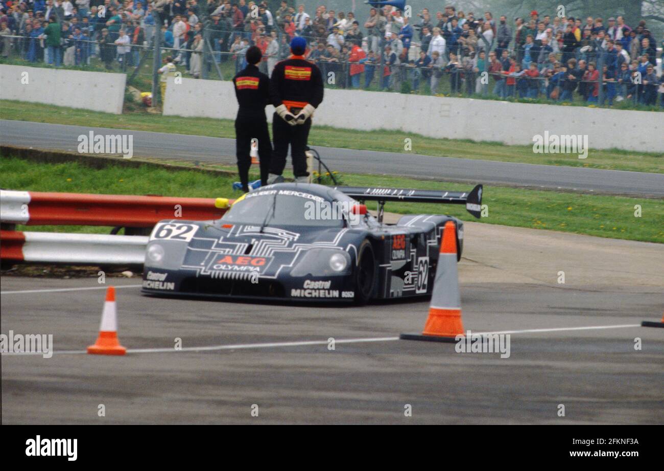 The Mauro Baldi-James Weaver Sauber C9-99 sports-prototypre during the ...