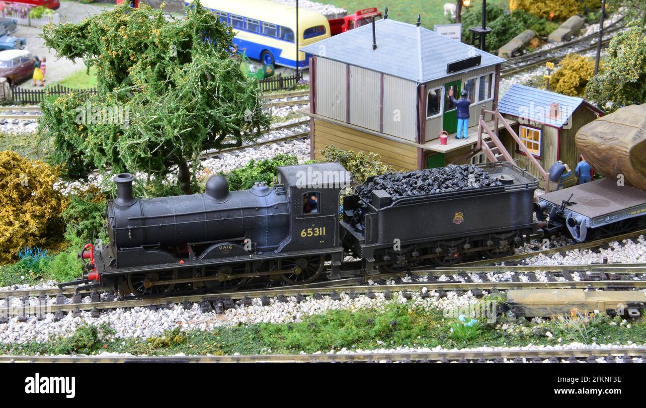 A J36 class locomotive called "Haig" on a model railway Stock Photo - Alamy