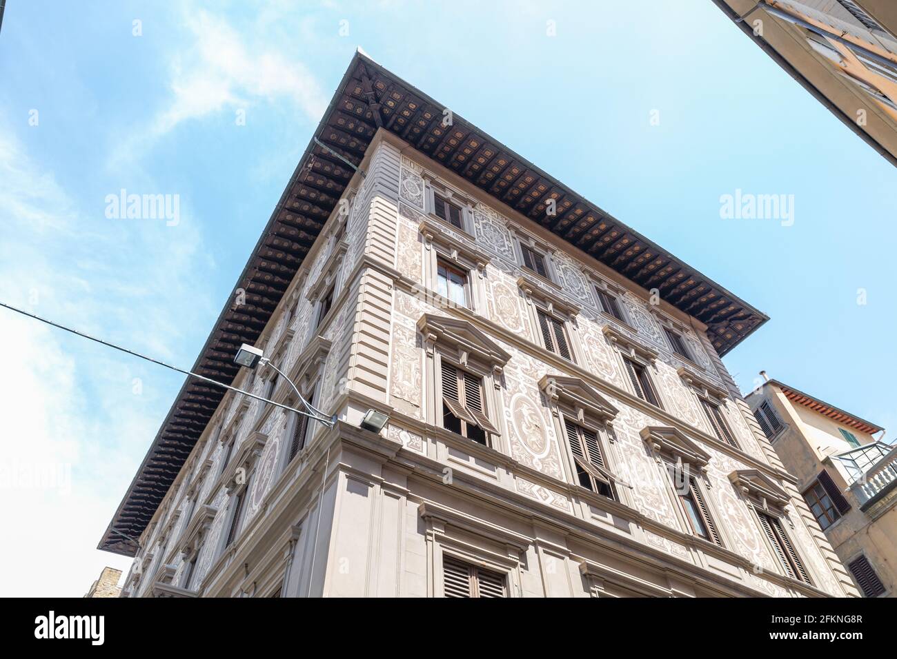 Typical Italian Residential House Exterior in Florence, Italy Stock ...