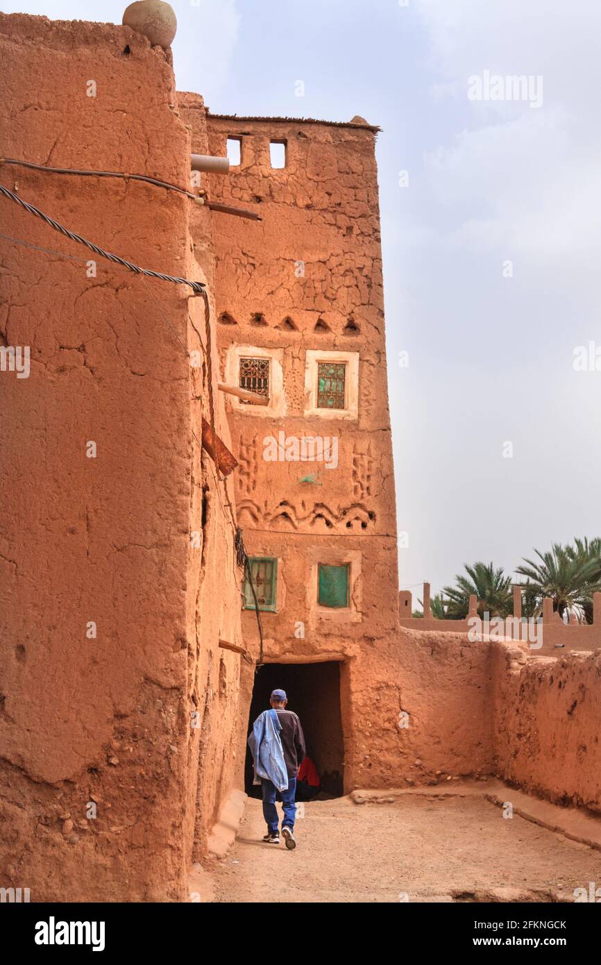 Clay buildings in Ouarzazate town, a travel destination UNESCO world ...