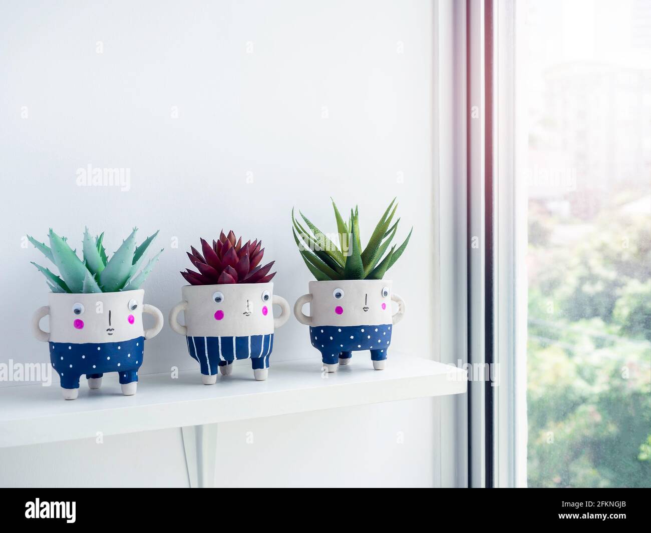 Home & Living Planters & Pots White Face Cement Plant Pot etna.com.pe