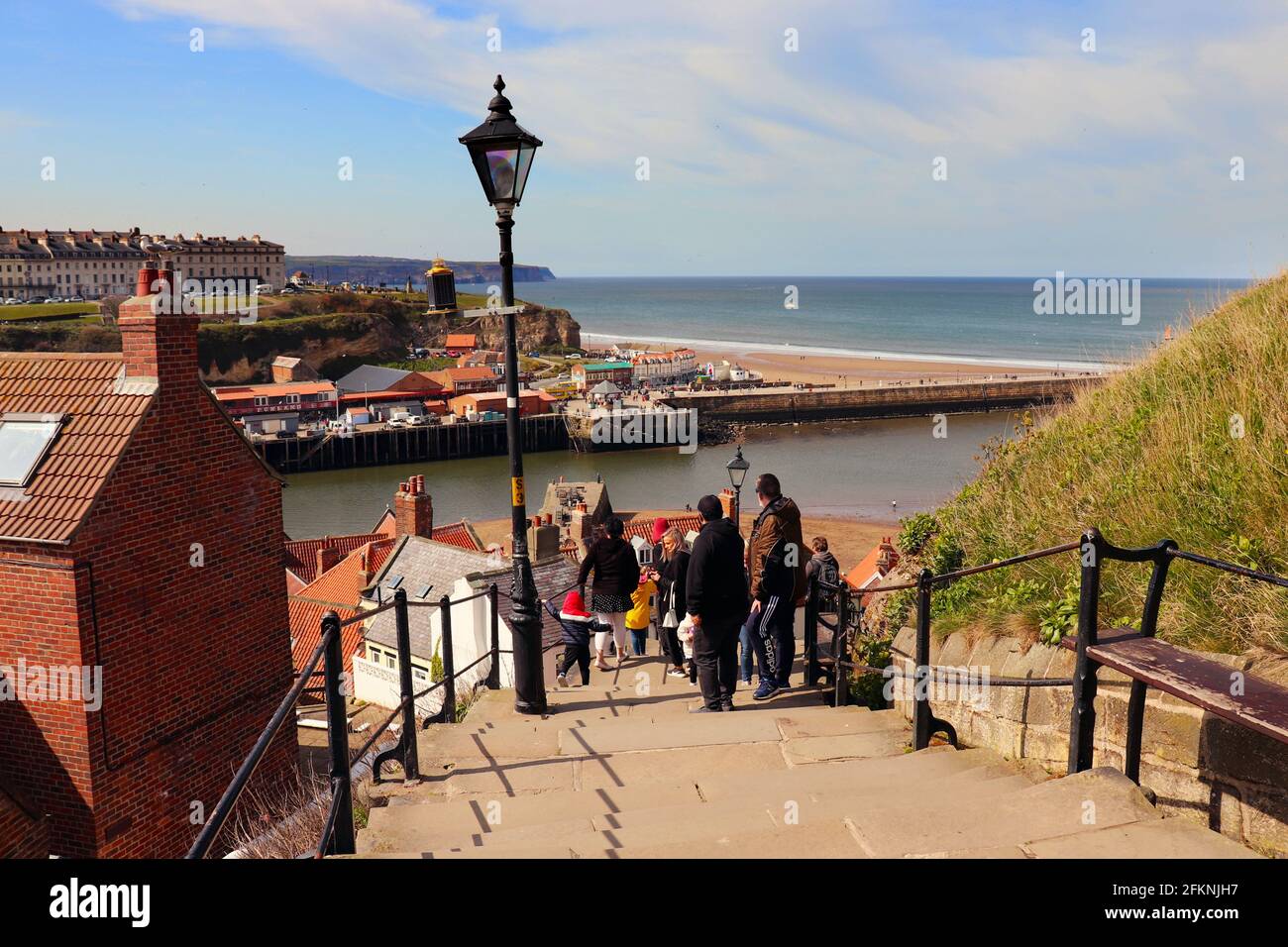 199 steps in Whitby Stock Photo - Alamy