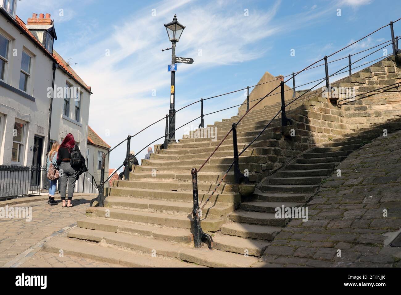 199 steps in Whitby Stock Photo - Alamy