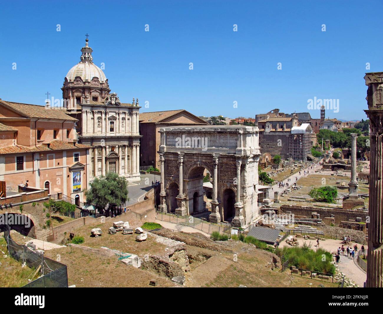 The ancient Roman forum, Rome, Italy Stock Photo - Alamy