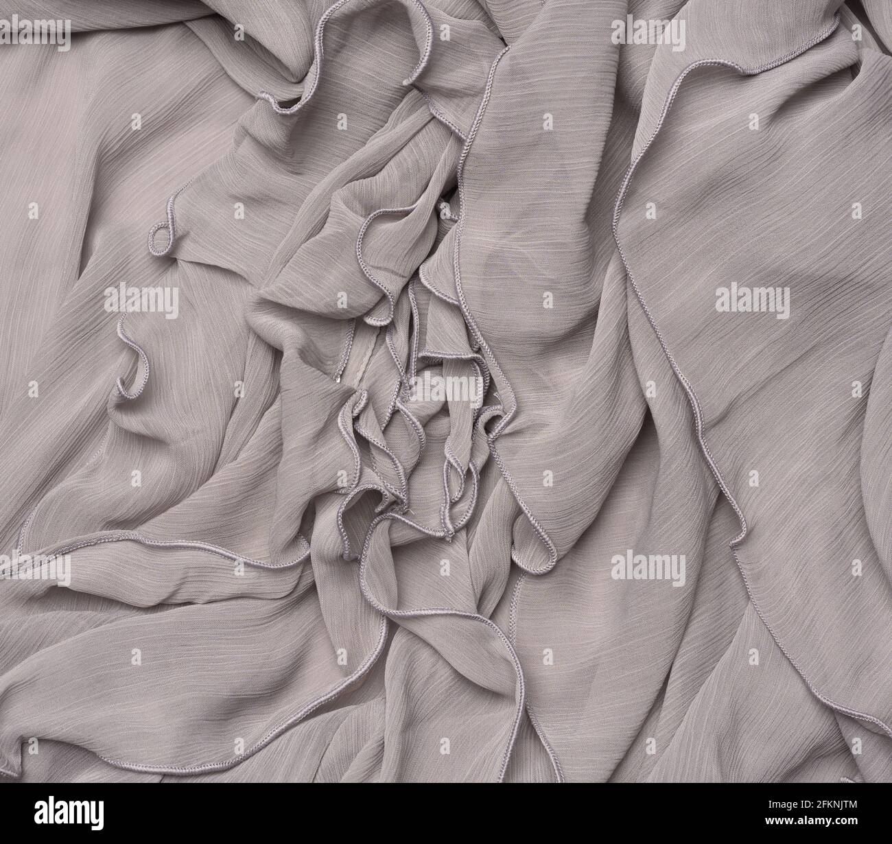 folded gray silk fabric, full frame, blouse linen Stock Photo - Alamy