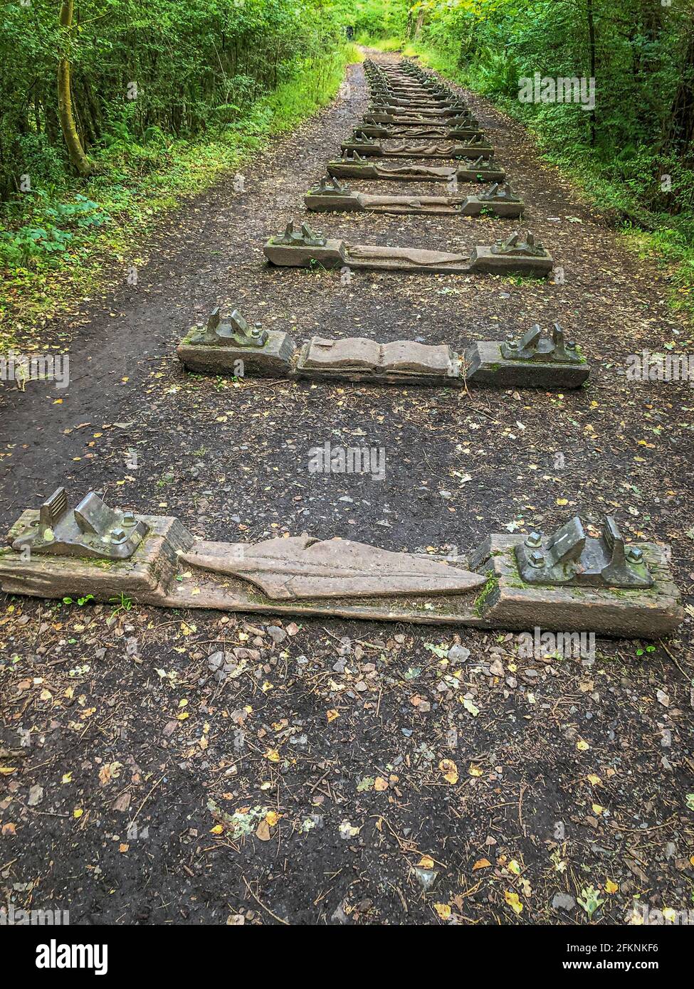 Iron Road by Keir Smith, oart of the Sculpture Trail in the Forest of ...