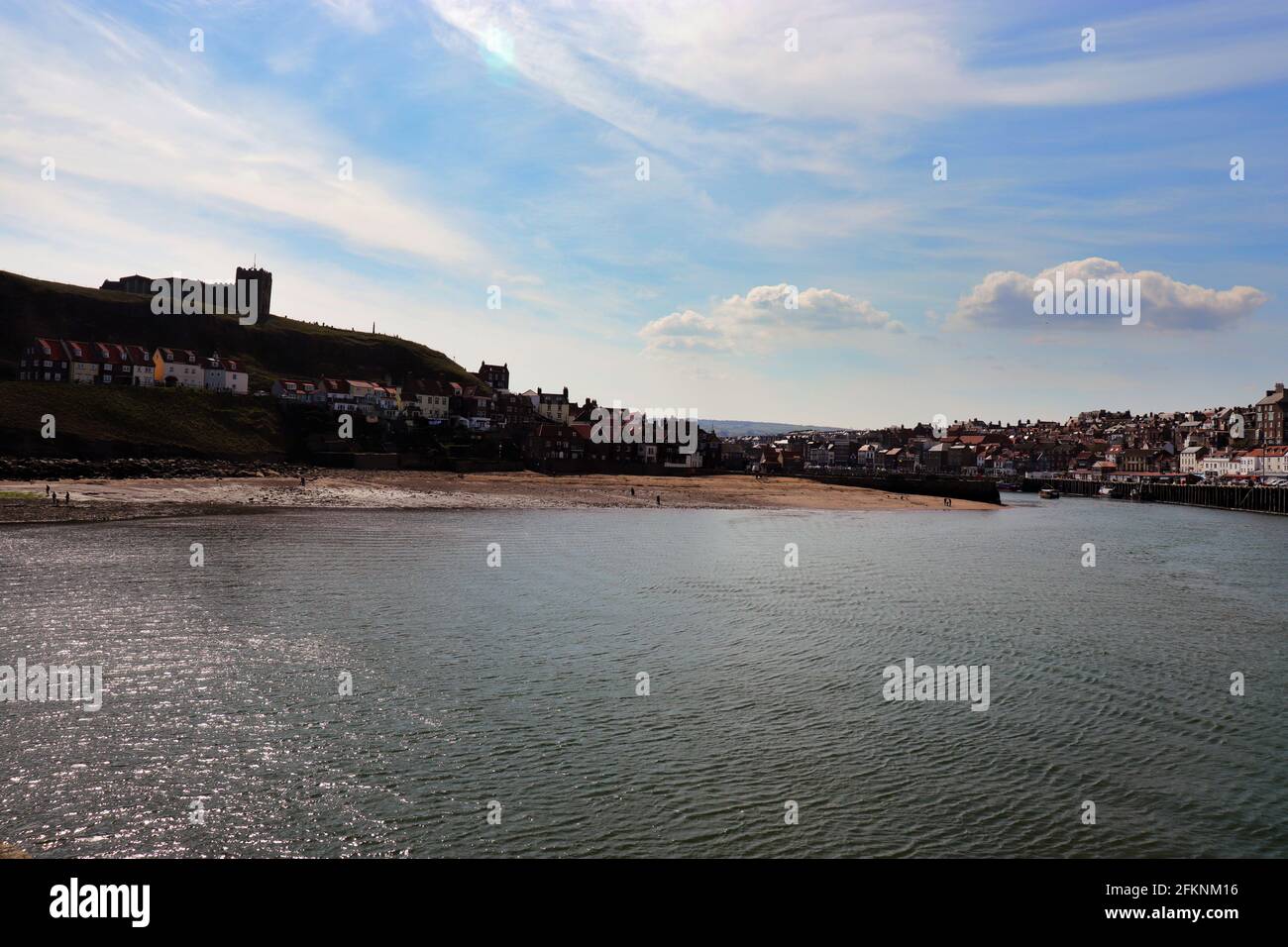 Fossil hunting on Whitby Beach Stock Photo - Alamy