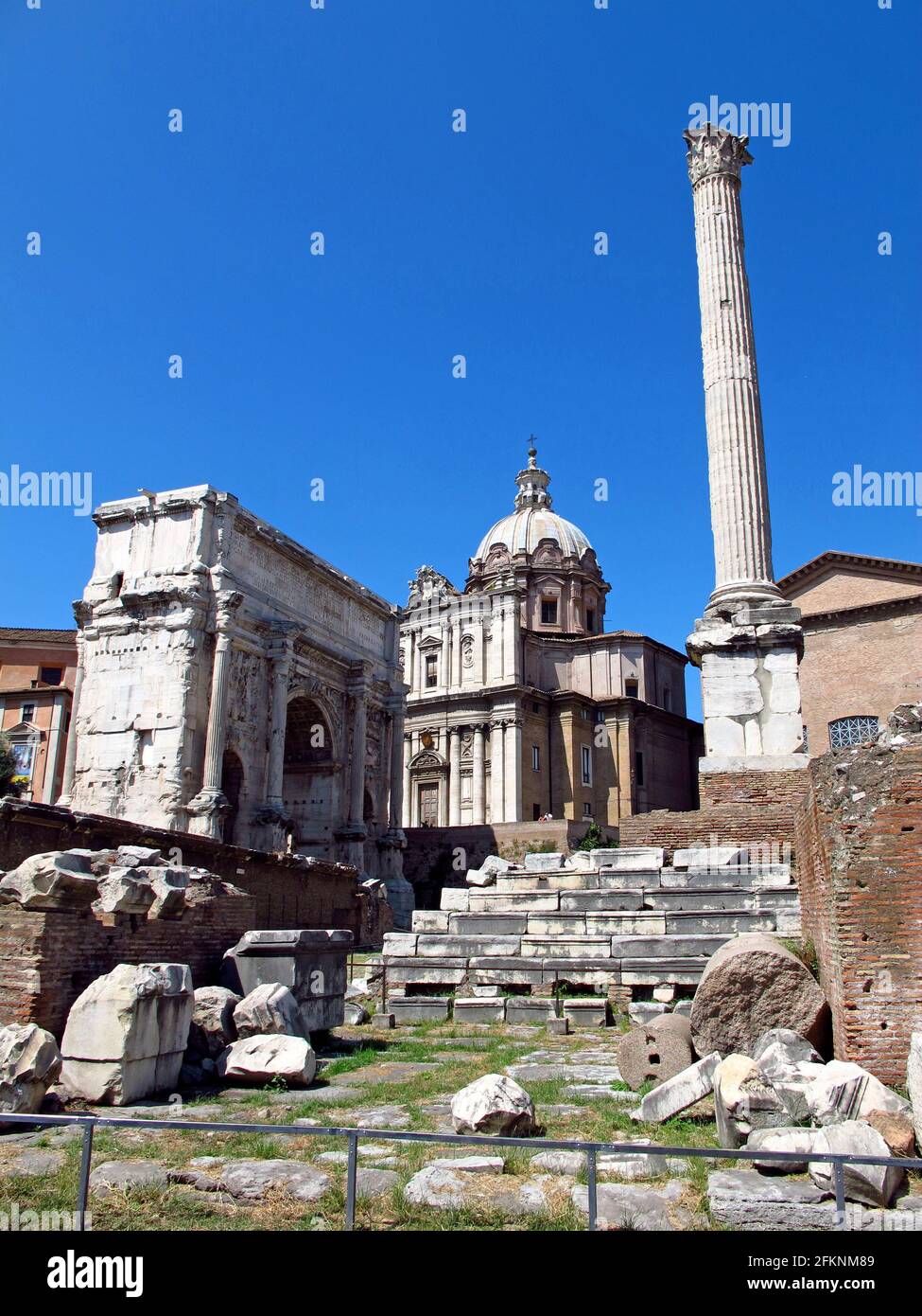 The ancient Roman forum, Rome, Italy Stock Photo - Alamy