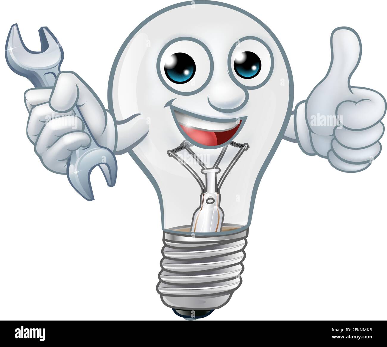 Light Bulb Cartoon Character Lightbulb Mascot Stock Vector Image & Art ...