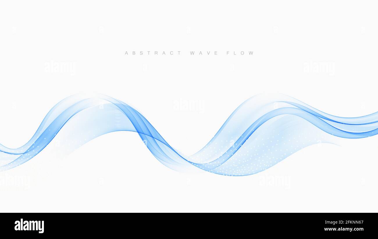 Abstract blue wave vector background Wave blue flow Stock Vector Image ...