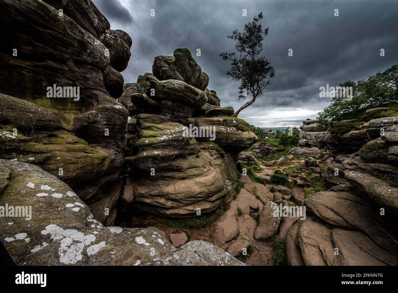 Brimham Rocks, North Yorkshire, UK Stock Photo - Alamy