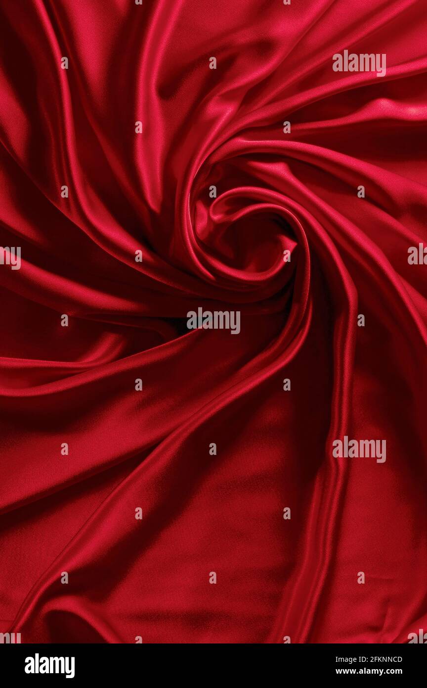 Red satin fabric background Stock Photo - Alamy