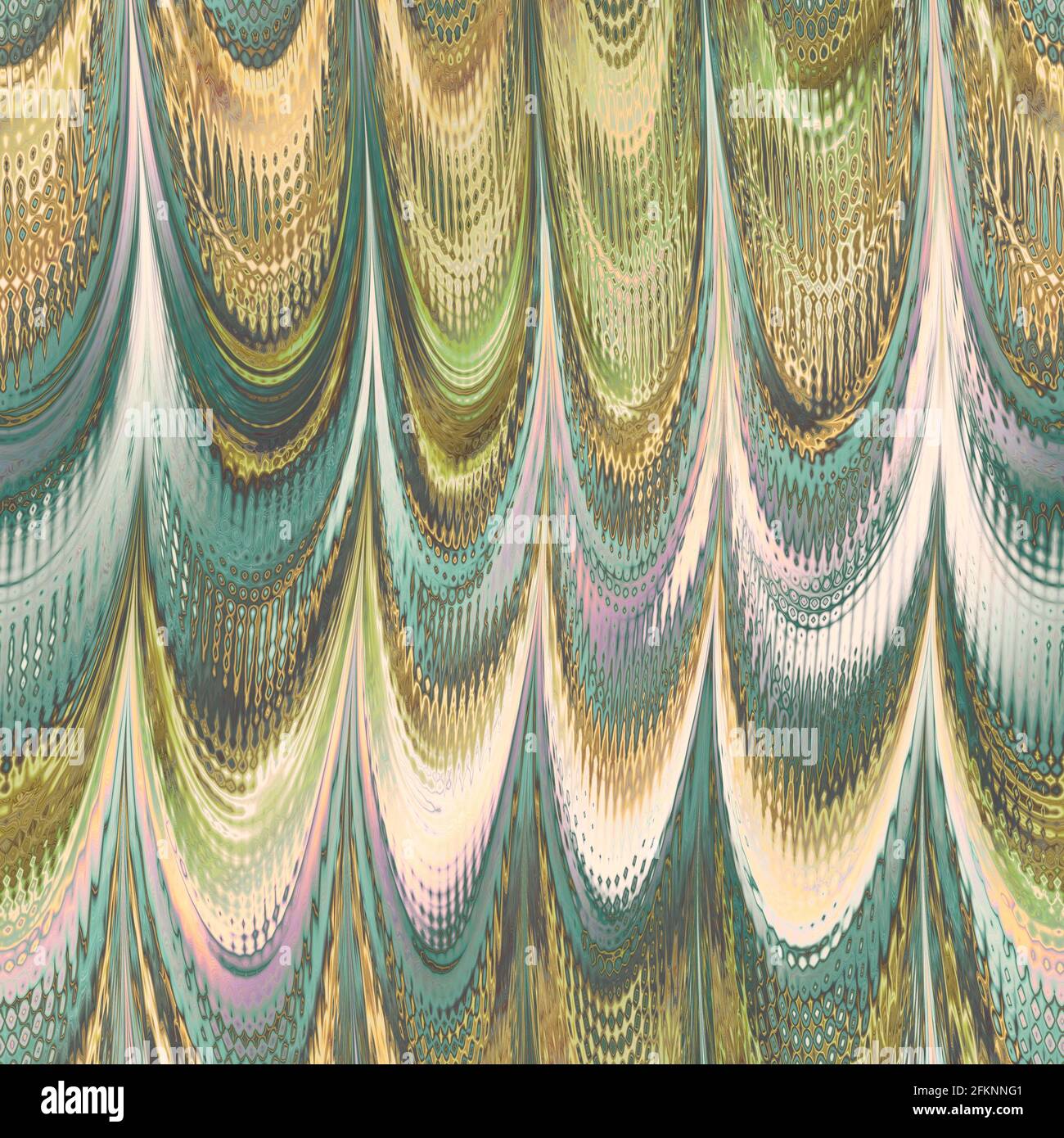 Artistic illustration of Mother of Pearl wavy pattern. Iridescent ...