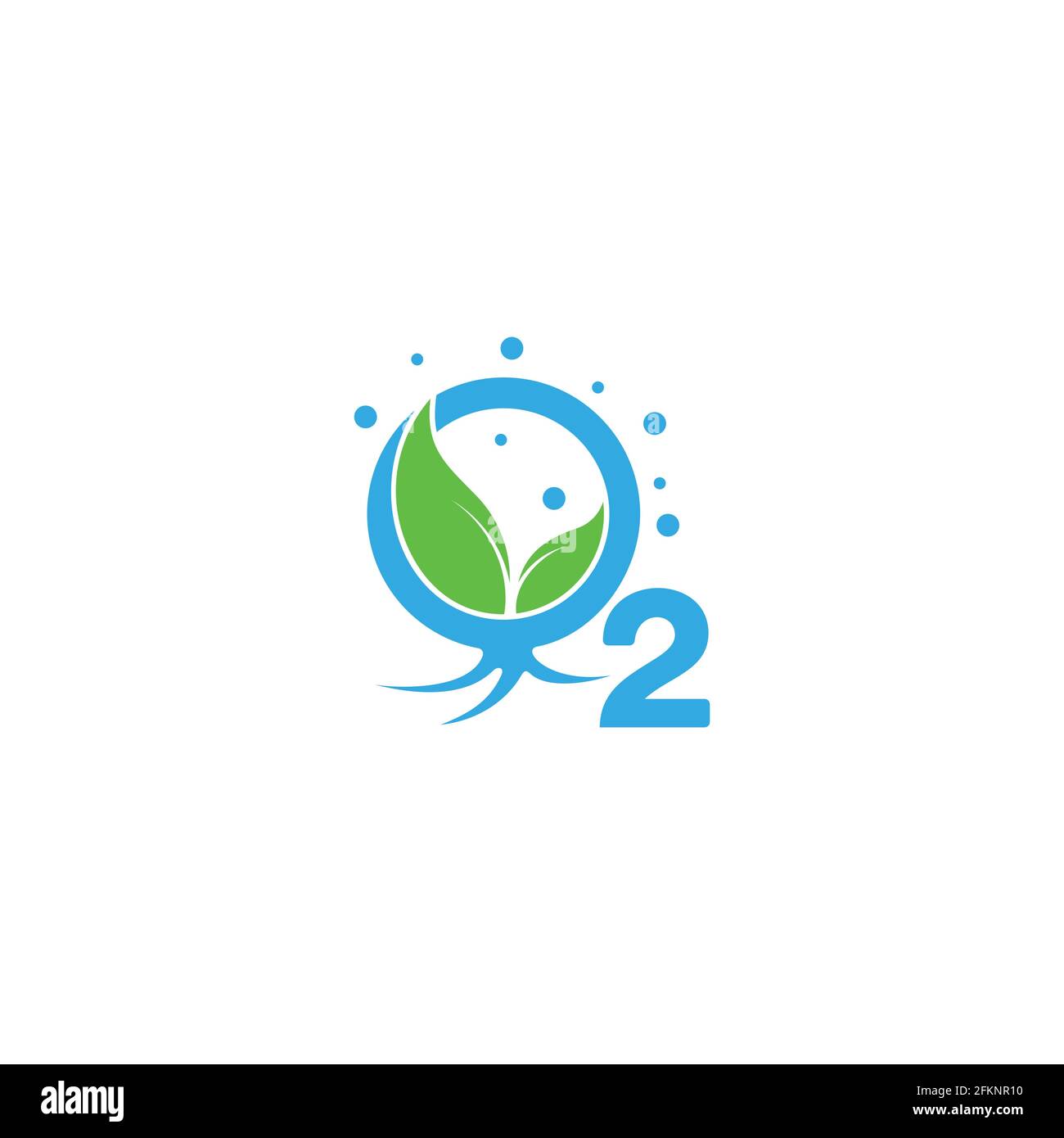 green plant root o2 oxygen nature symbol logo vector Stock Vector Image ...