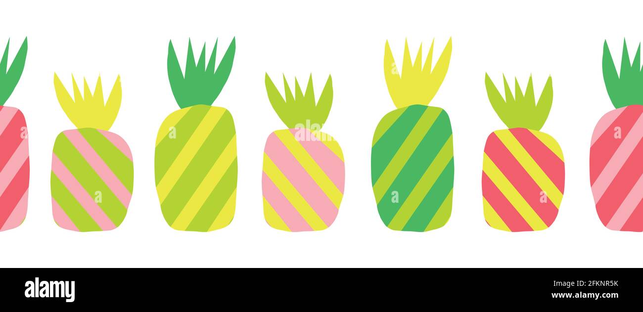 Pineapple border hi-res stock photography and images - Alamy