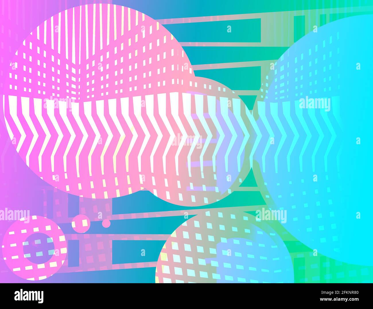 Colorful abstract art piece that shows an designed environment and ...