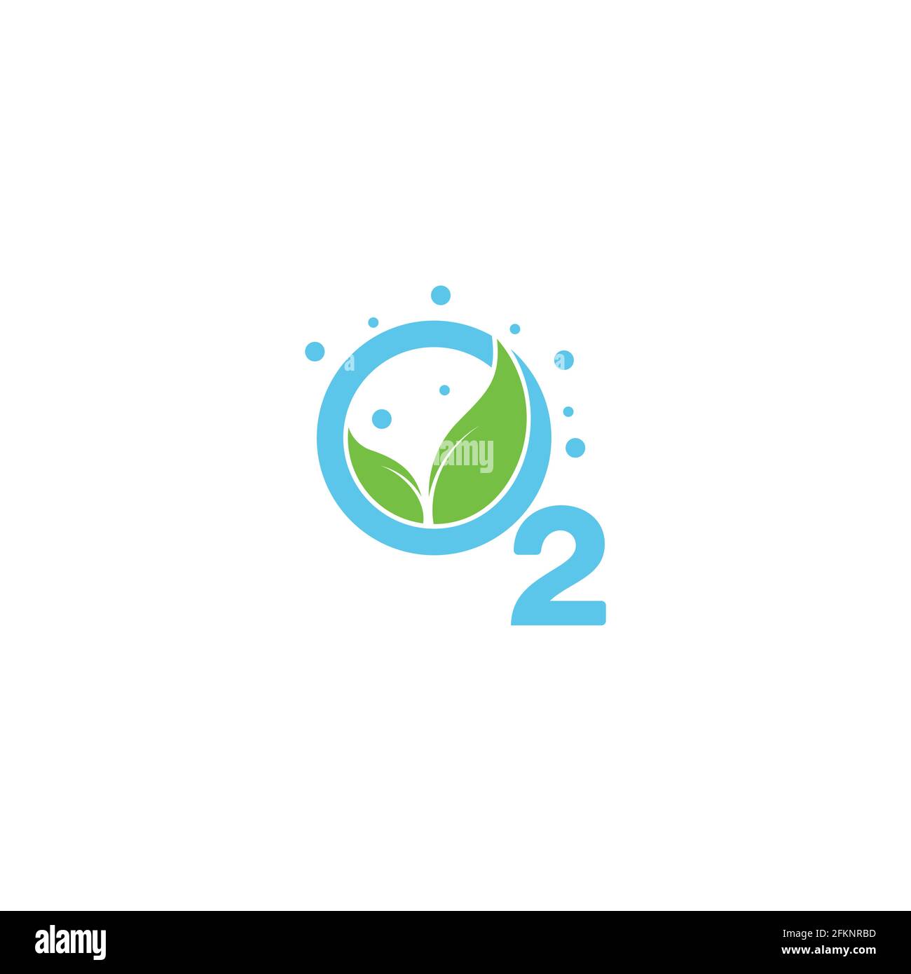 leaf oxygen source symbol vector Stock Vector Image & Art - Alamy