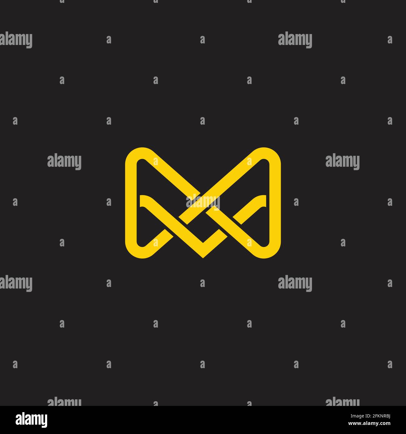 letter ma infinity simple overlap line logo vector Stock Vector Image ...