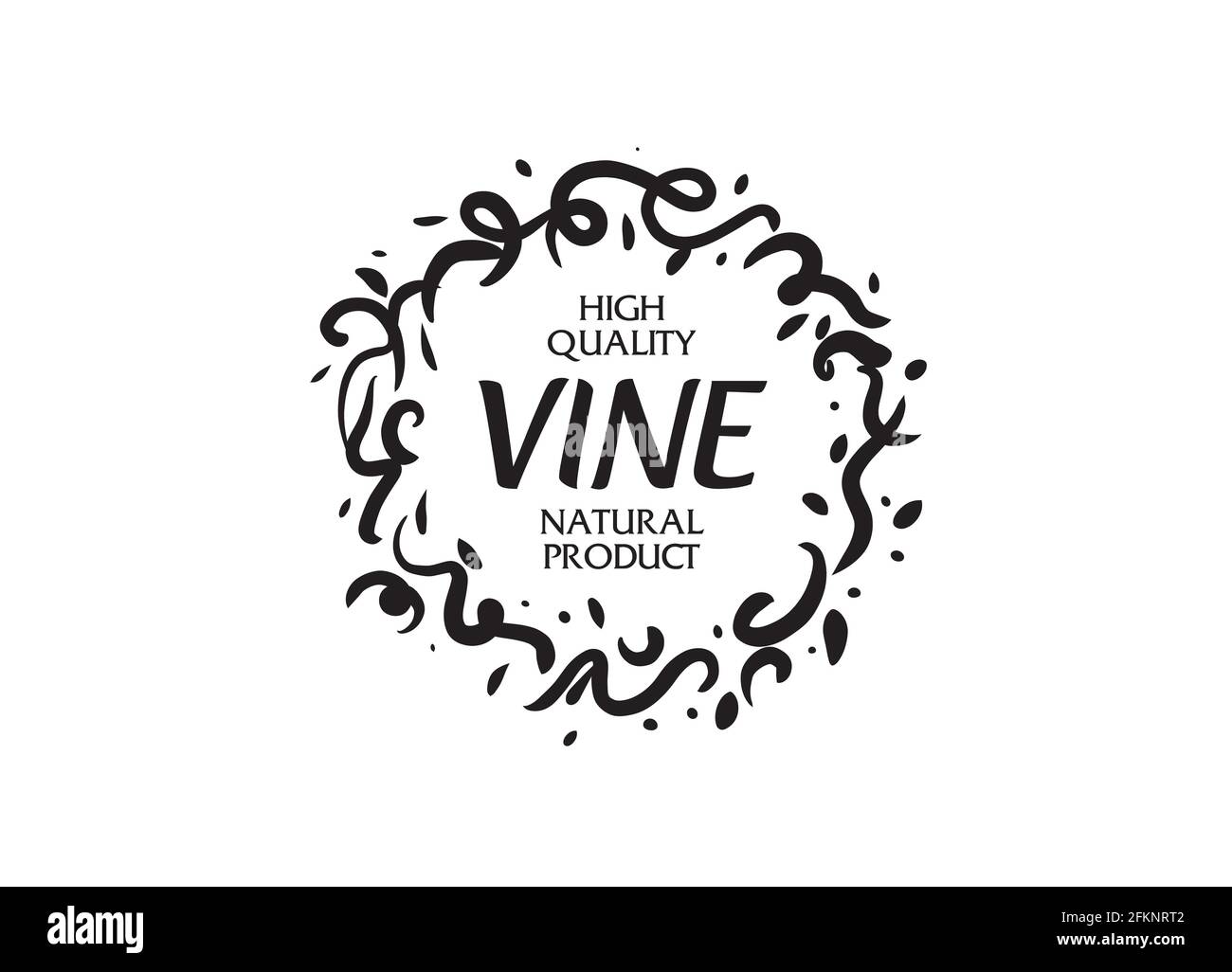 Vector set of hand drawn logos for wine Stock Vector Image & Art - Alamy
