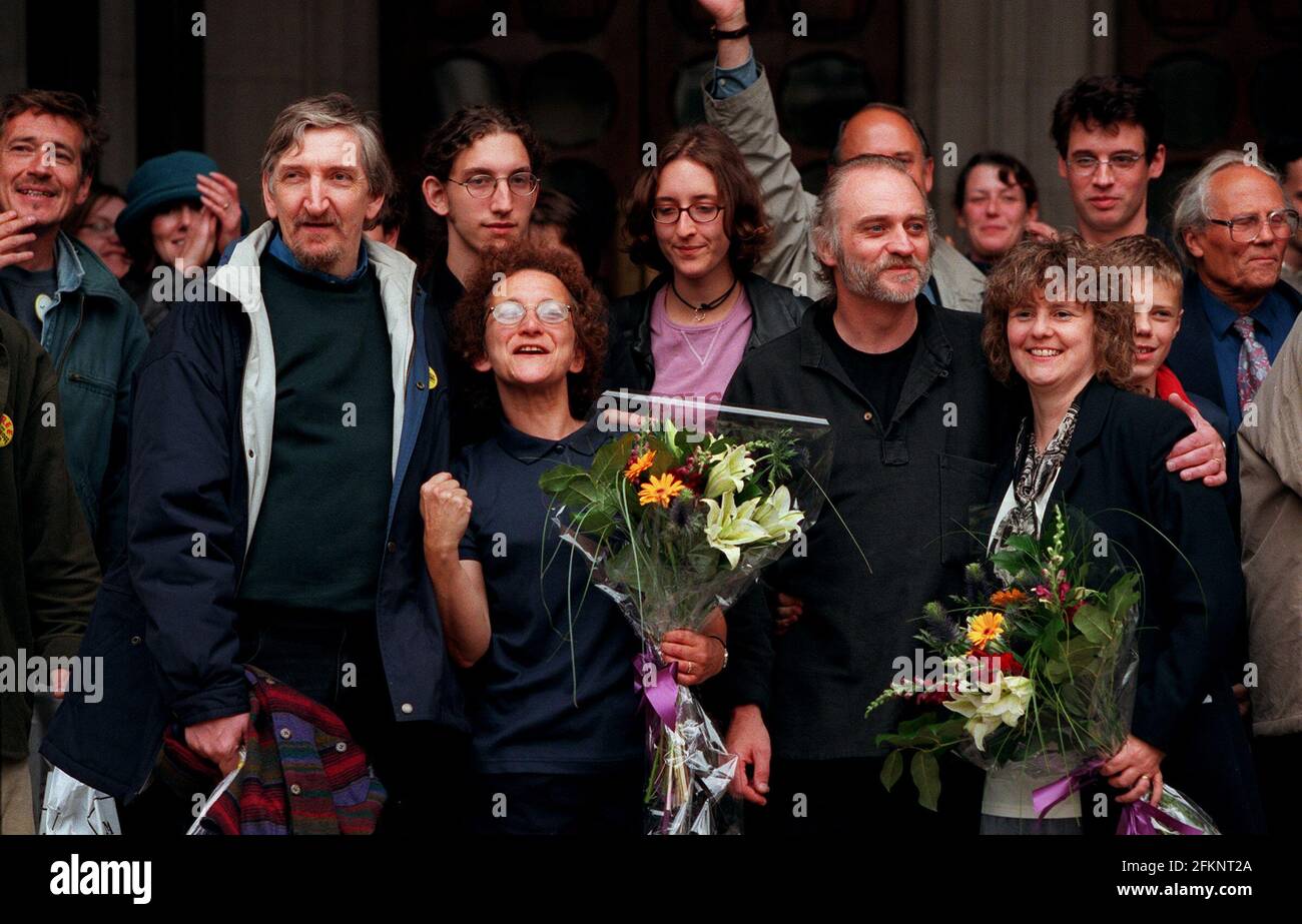 The Cambridge Two outside the The High Court July 2000 with family and ...