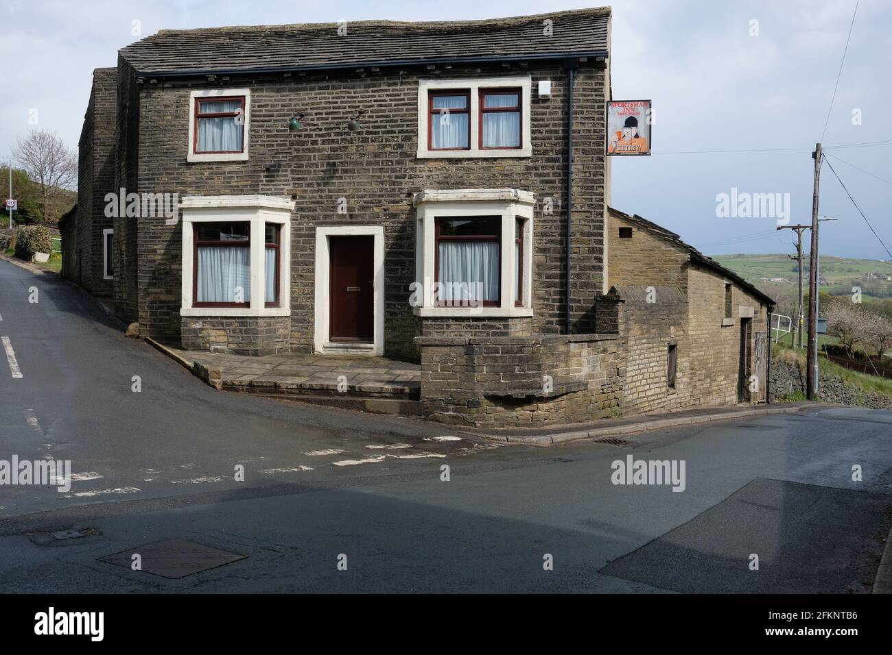 The former Sportsman Inn in the Calderdale village of Midgley, it has ...