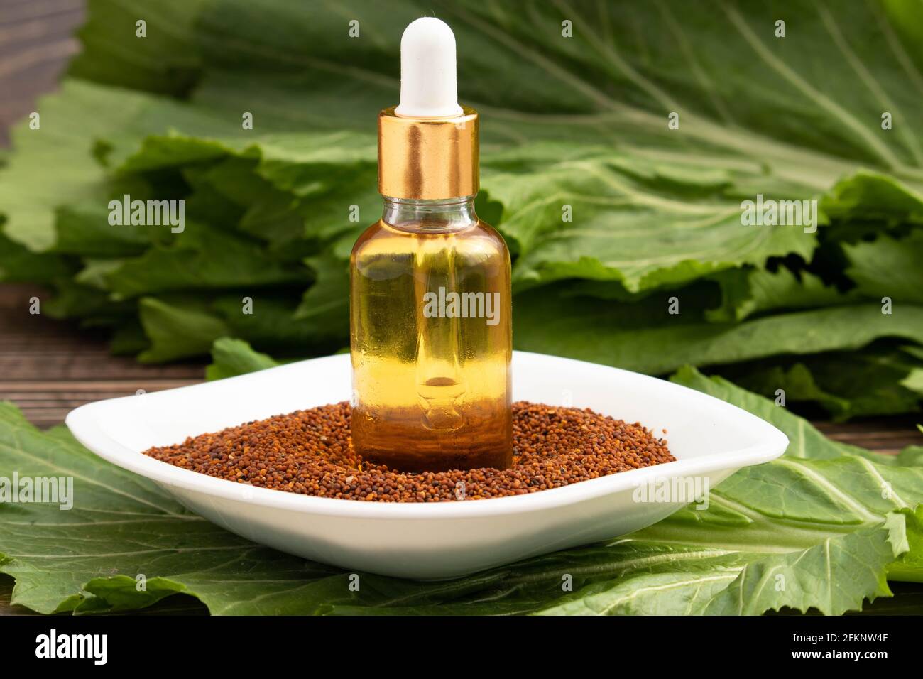 Essential Oil Of Brown Sarson Or Chinese Black Mustard Rai Raya Or Raai ...
