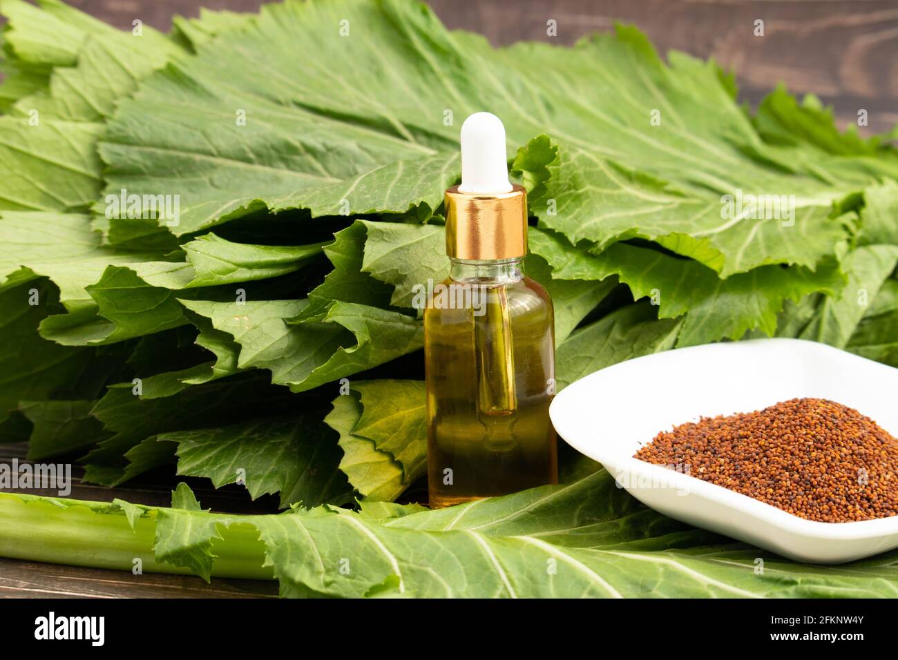 Essential Oil Of Brown Sarson Or Chinese Black Mustard Rai Raya Or Raai ...